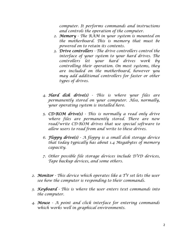 A computer is a programmable machine that receives input | PDF