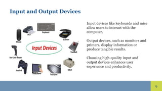 Computer Components Explained | Understanding Hardware Basics | PPTX