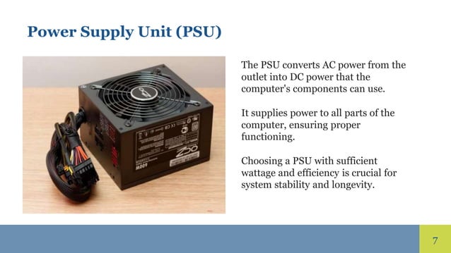 Computer Components Explained | Understanding Hardware Basics | PPTX