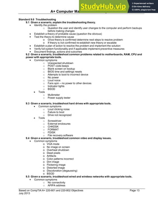 A Computer Maintenance Amp Repair A Computer Maintenance Amp Repair ...