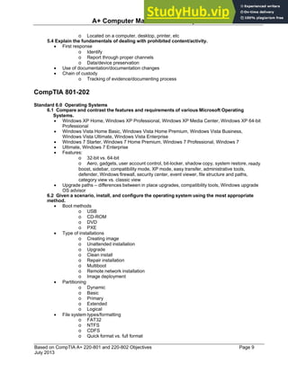 A Computer Maintenance Amp Repair A Computer Maintenance Amp Repair | PDF | Operating Systems ...