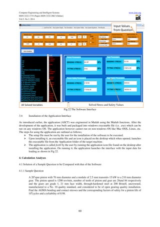 A computer programme to determine the bending and pitting | PDF