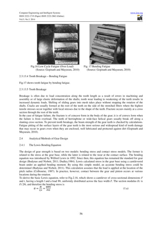 A computer programme to determine the bending and pitting | PDF