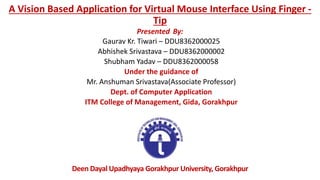 A computer vision based virtual mouse | PPT