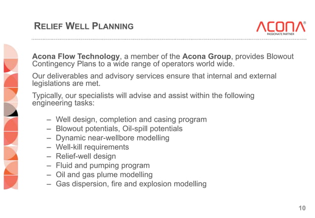 Acona flow technology blowout and wellkill competence | PPT
