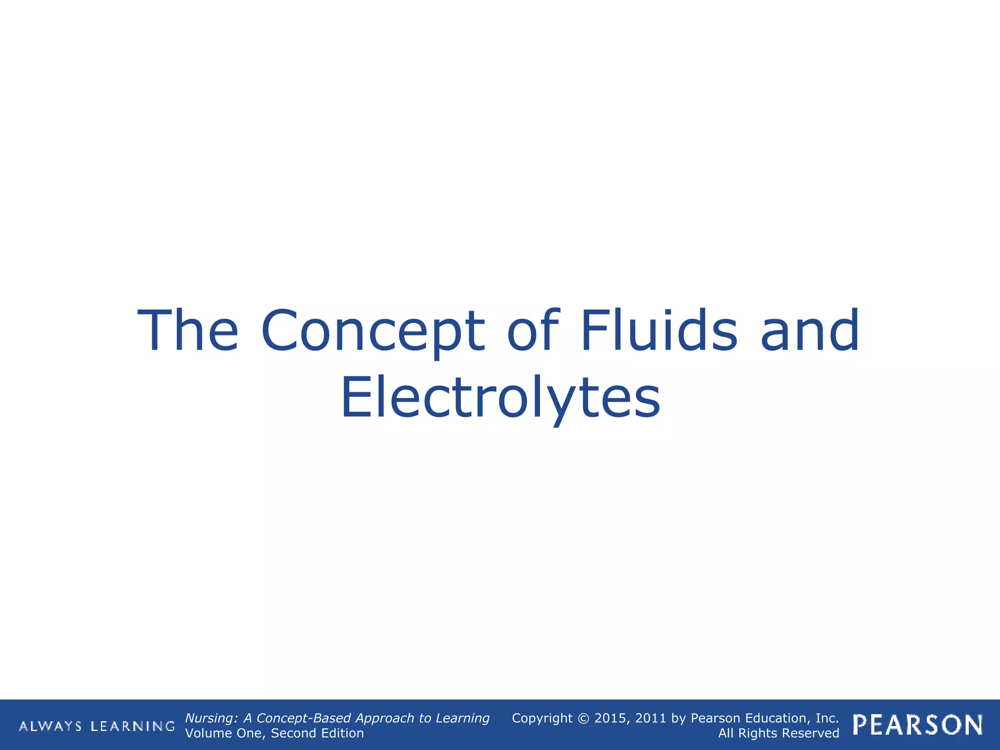 A concept based approache to fluid and electrolyte management | PPT