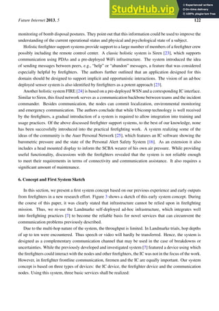 A Concept For Support Of Firefighter Frontline Communication | PDF