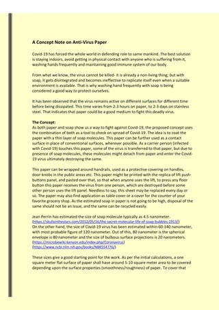 A concept note on anti virus paper | PDF