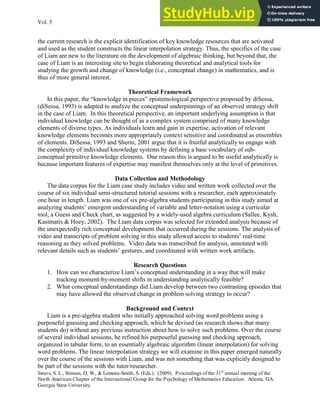 A Conceptual Change Lens On The Emergence Of A Novel Strategy During ...