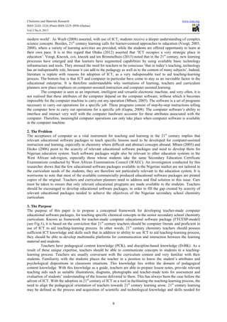 A conceptual framework for construction of teacher made computer ...