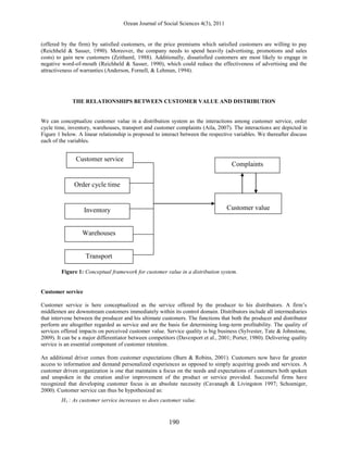 A conceptual framework for customer value within a distribution system | PDF | Marketing and ...