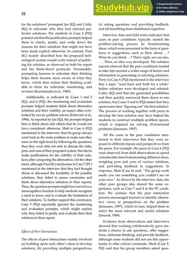 A Conceptual Framework For Scaffolding III-Structured Problem-Solving Processes Using Question ...