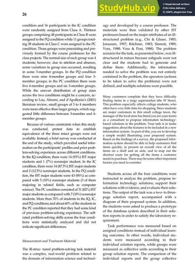 A Conceptual Framework For Scaffolding III-Structured Problem-Solving Processes Using Question ...