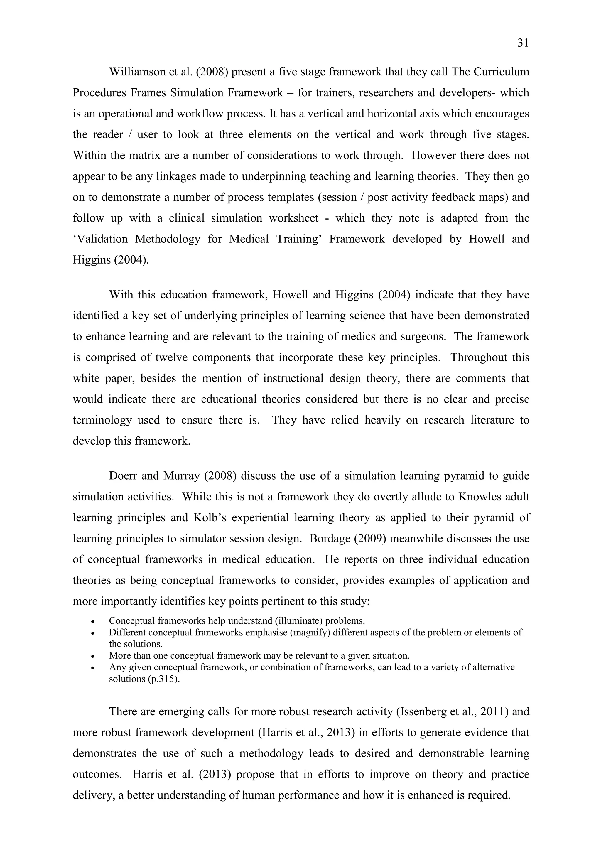 A Conceptual Framework For Simulation In Healthcare Educationpdf