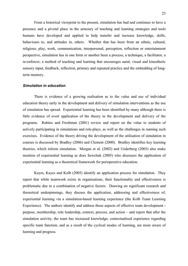 A Conceptual Framework For Simulation In Healthcare Educationpdf