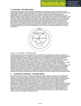 A CONCEPTUAL FRAMEWORK FOR SUSTAINABLE AFFORDABLE HOUSING FOR THE RURAL ...