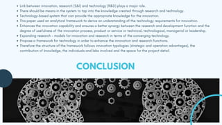 A conceptual framework for the alignment of innovation and technology | PDF