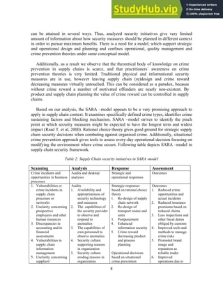 A Conceptual Model For Crime Prevention In Supply Chain Management | PDF