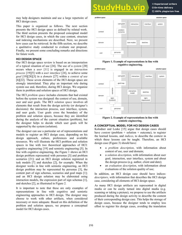 A Conceptual Model For HCI Design Cases | PDF
