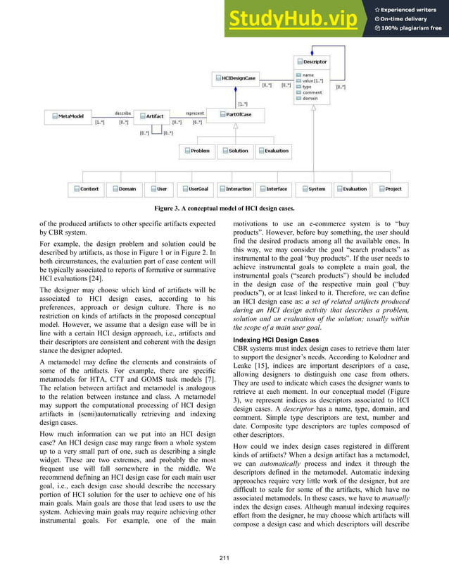 A Conceptual Model For HCI Design Cases | PDF