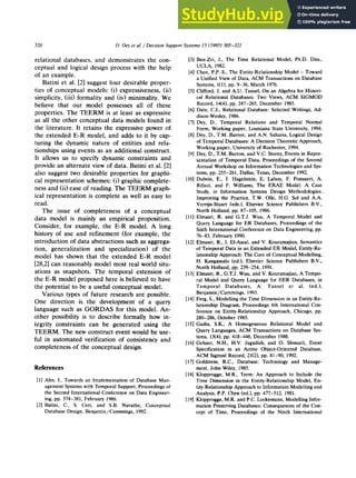 A Conceptual Model For The Logical Design Of Temporal Databases | PDF