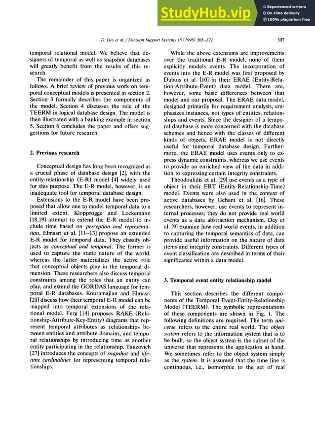 A Conceptual Model For The Logical Design Of Temporal Databases | PDF