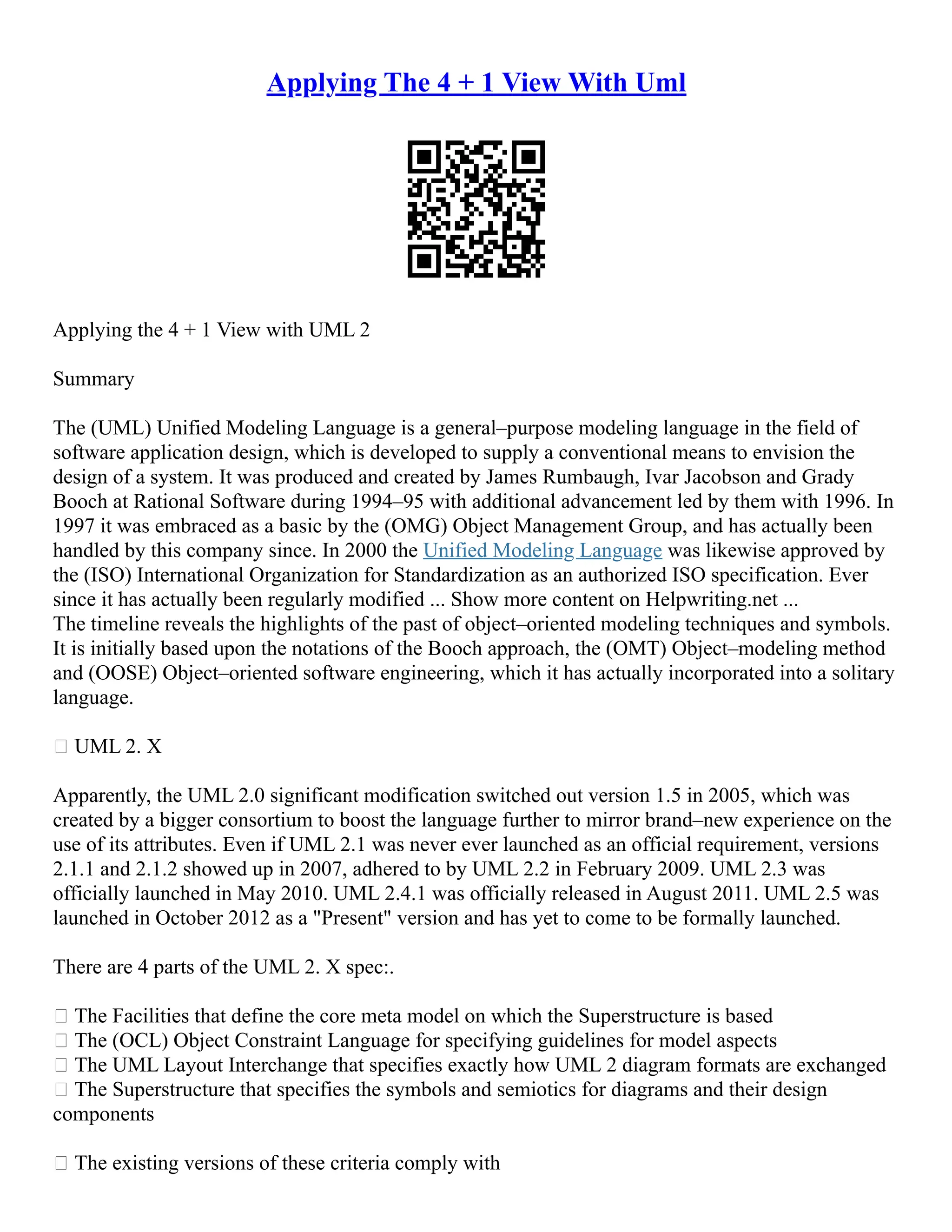 A Conceptual Model Of An Erp System Using Uml | PDF