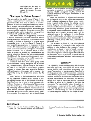 A Conceptual Model Of Service Quality And Its Implications For Future ...