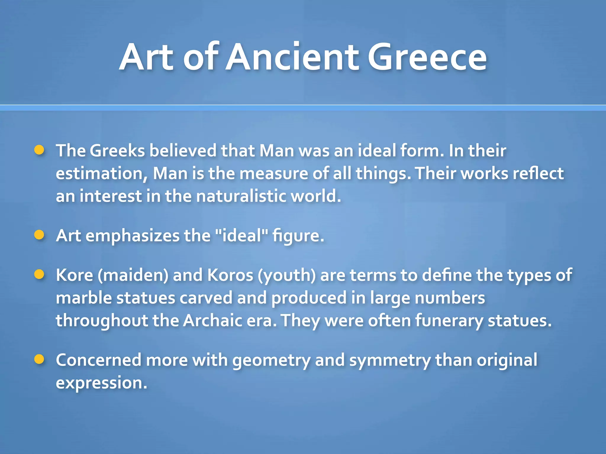 A concise history of western art | KEY