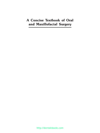 A concise textbook of oral and maxillofacial surgery | PDF
