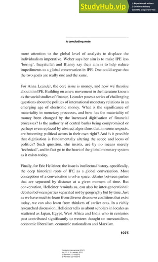 A Concluding Note | PDF | Business | Business and Finance