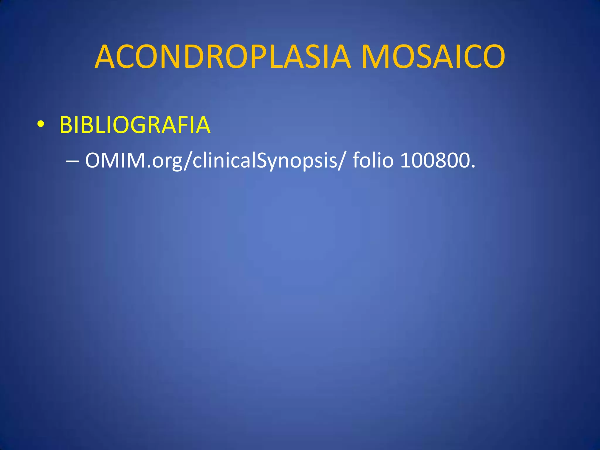 Acondroplasia | PPTX