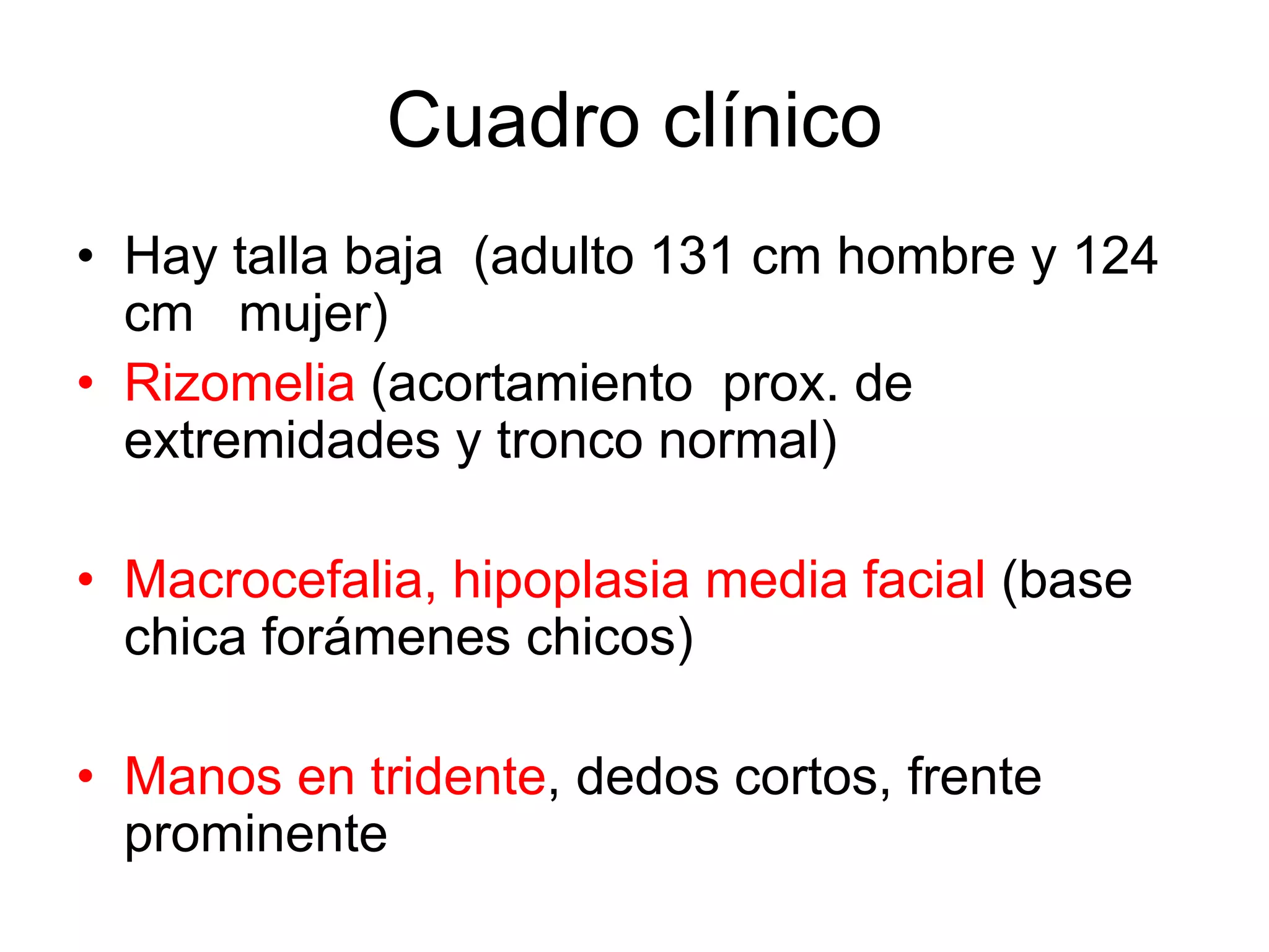 Acondroplasia terminal | PPTX