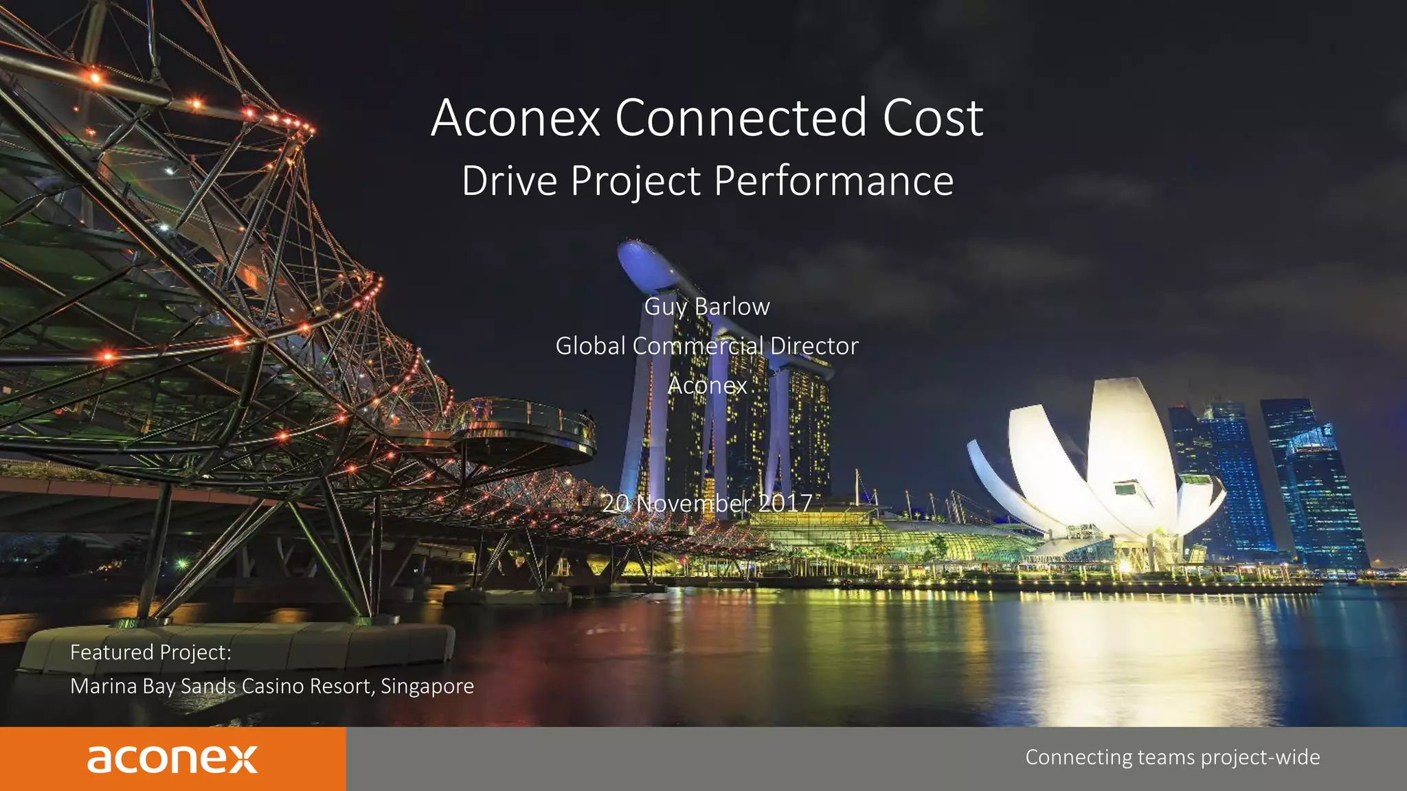 Aconex connected cost webinar - drive project performance | PDF