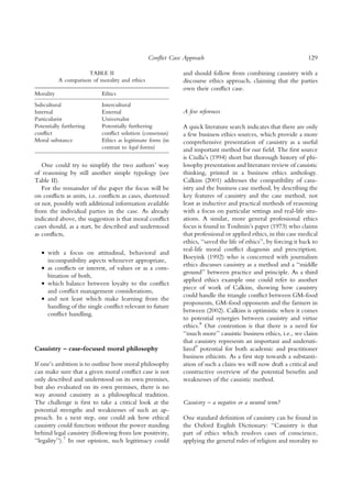 A conflict case approach to be | PDF