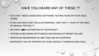 A confused tester in agile world finalversion | PPT