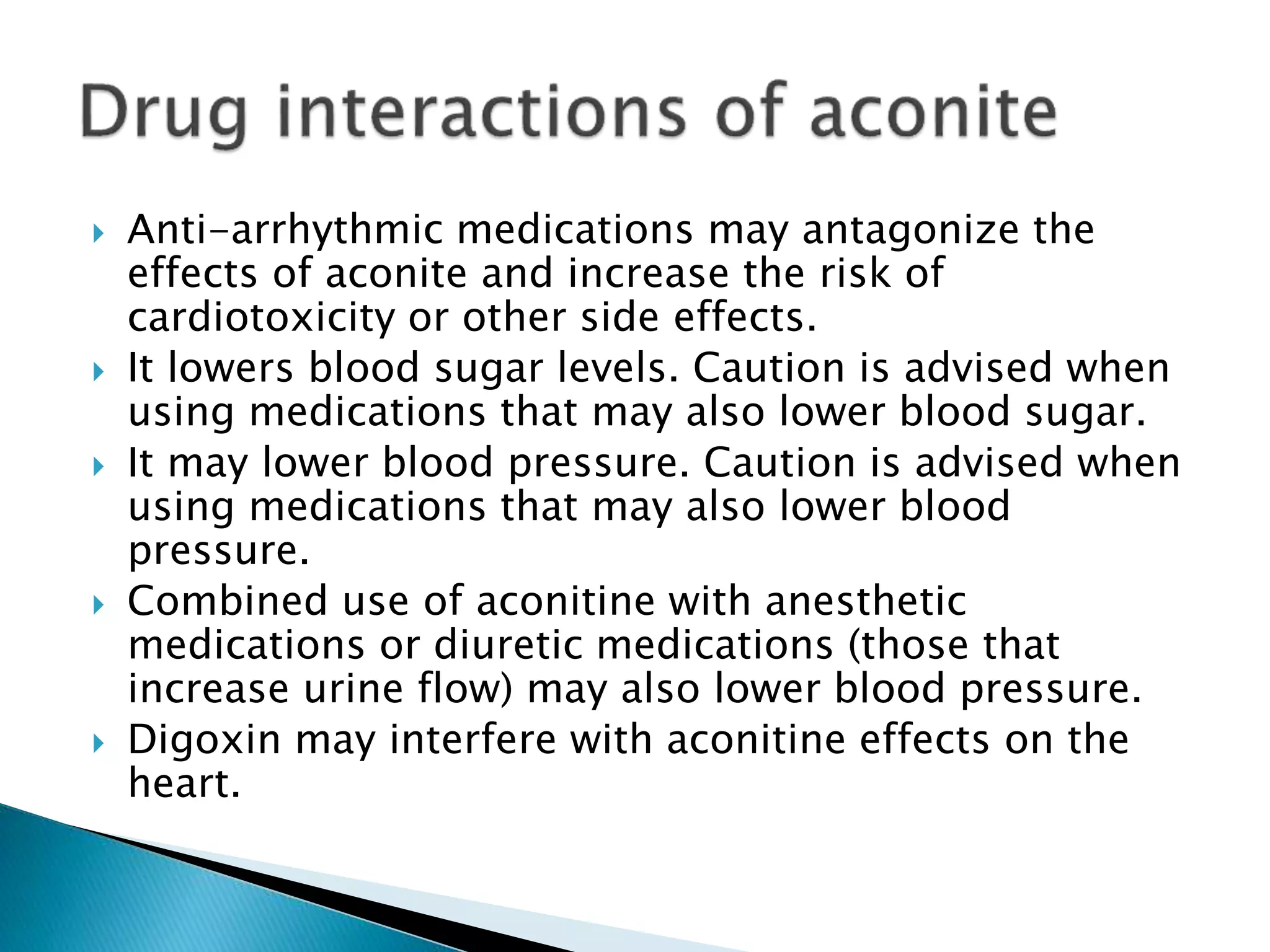 Aconite (Aconitum napellus) | PPTX