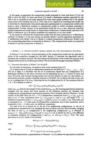 A Connectionist Approach To The Quadratic Assignment Problem Pdf Technology And Computing