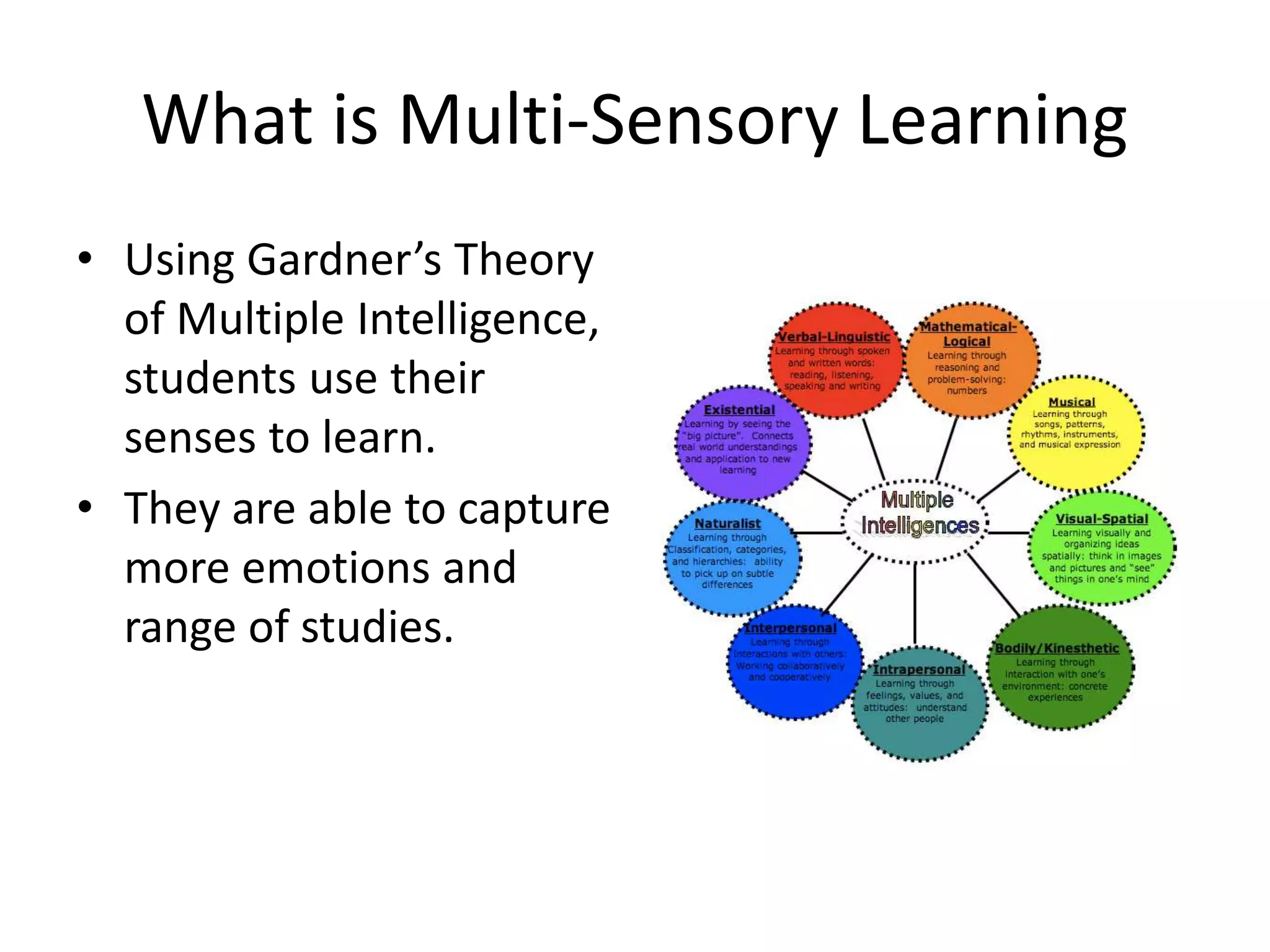 Multi-Sensory Learning | PPTX