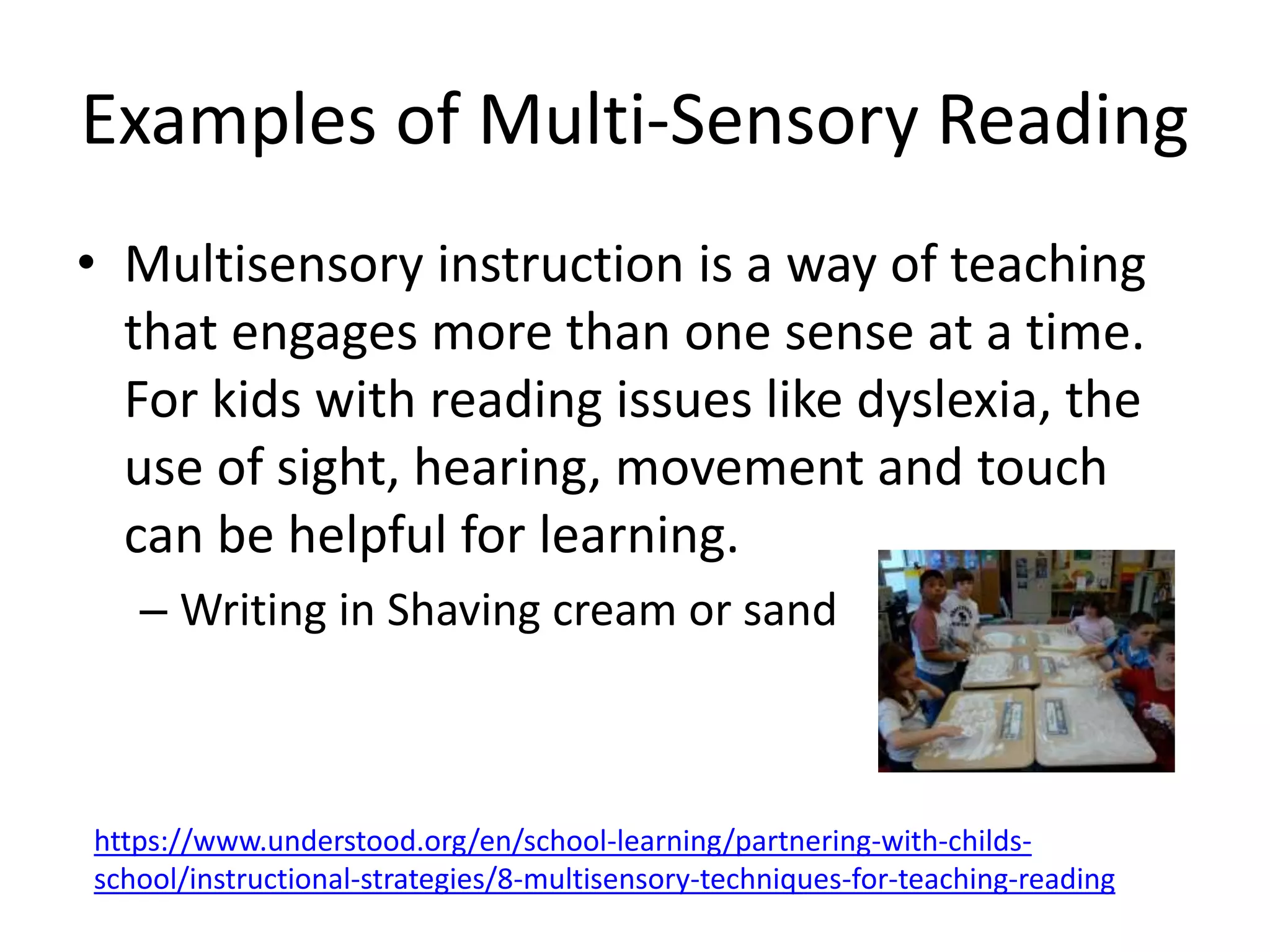Multi-Sensory Learning | PPTX
