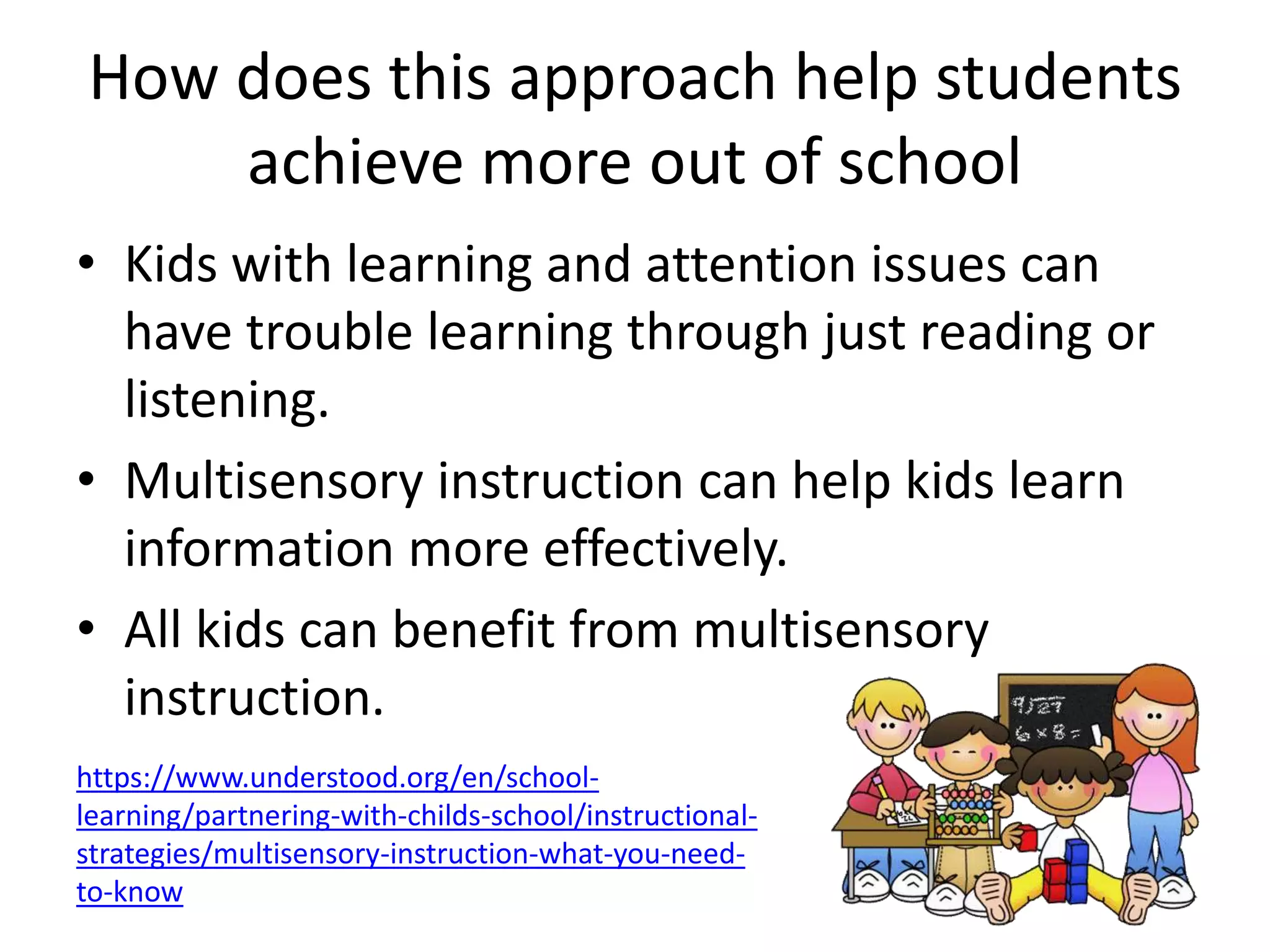 Multi-Sensory Learning | PPTX