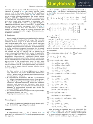 A Consecutive-Interpolation Quadrilateral Element (CQ4) Formulation And ...