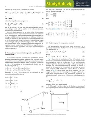 A Consecutive-Interpolation Quadrilateral Element (CQ4) Formulation And Applications | PDF