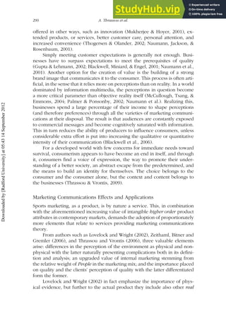 A Contemporary Marketing Communications Framework For Football Clubs | PDF