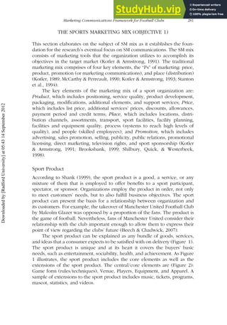 A Contemporary Marketing Communications Framework For Football Clubs | PDF