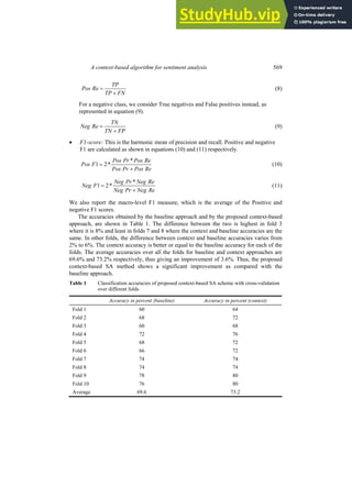 A Context-Based Algorithm For Sentiment Analysis | PDF