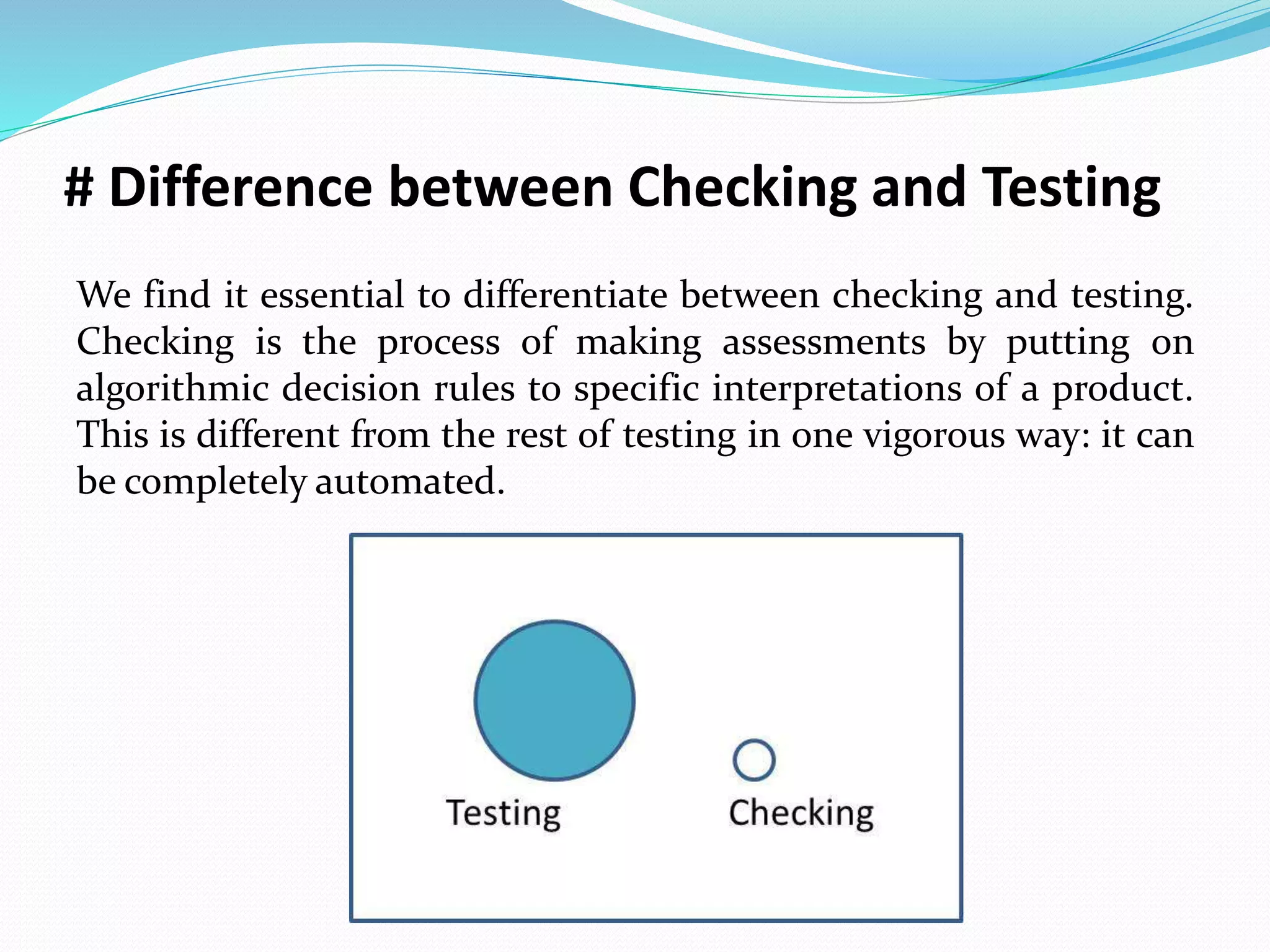 A Context-Driven Approach to Automation in Testing | PPT