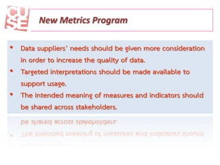 A contextual approach to improving software metrics practices | PPT