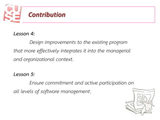 A contextual approach to improving software metrics practices | PPTX | Computer Software and ...