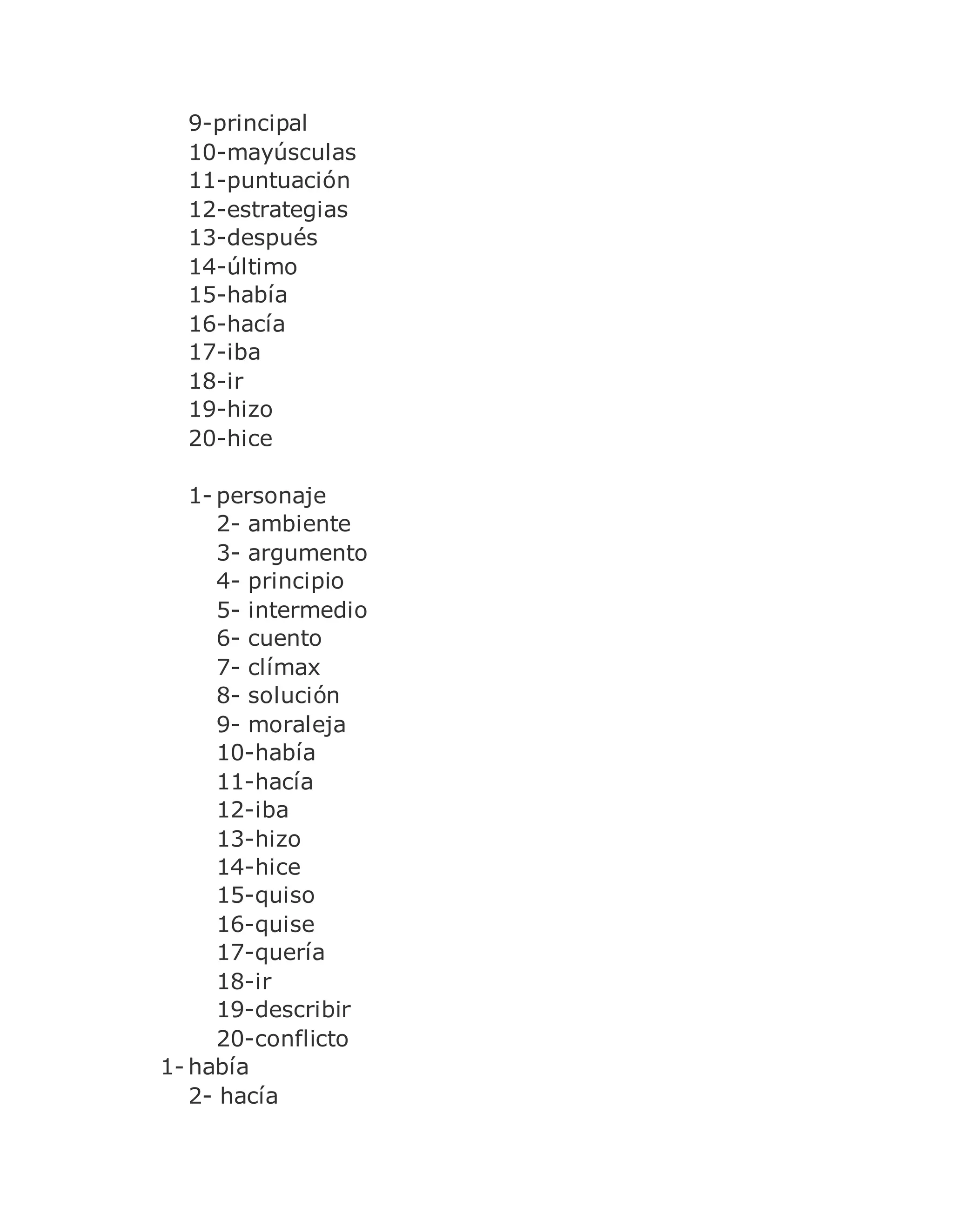 Para dictado - Ortografia Nivel primaria. | DOCX